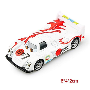 Hannaier Cars, Lightning McQueen car Toy 1:55 die-Casting car Metal Alloy boy Kid Toy (Sheriff), Small