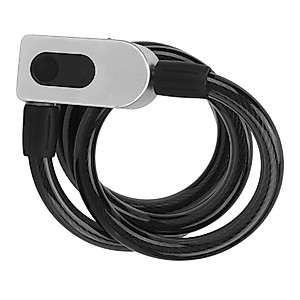 Bike Cable Lock, Fingerprint Bike Lock with Chain Anti Theft Keyless Bicycle Chain Lock for Outdoor Bike Mountain Bike Motorcycles Scooters