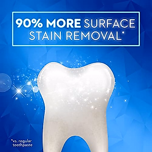 Crest 3D White Toothpaste, Advanced Luminous Mint, Teeth Whitening Toothpaste, 3.7 Oz (Pack of 4)