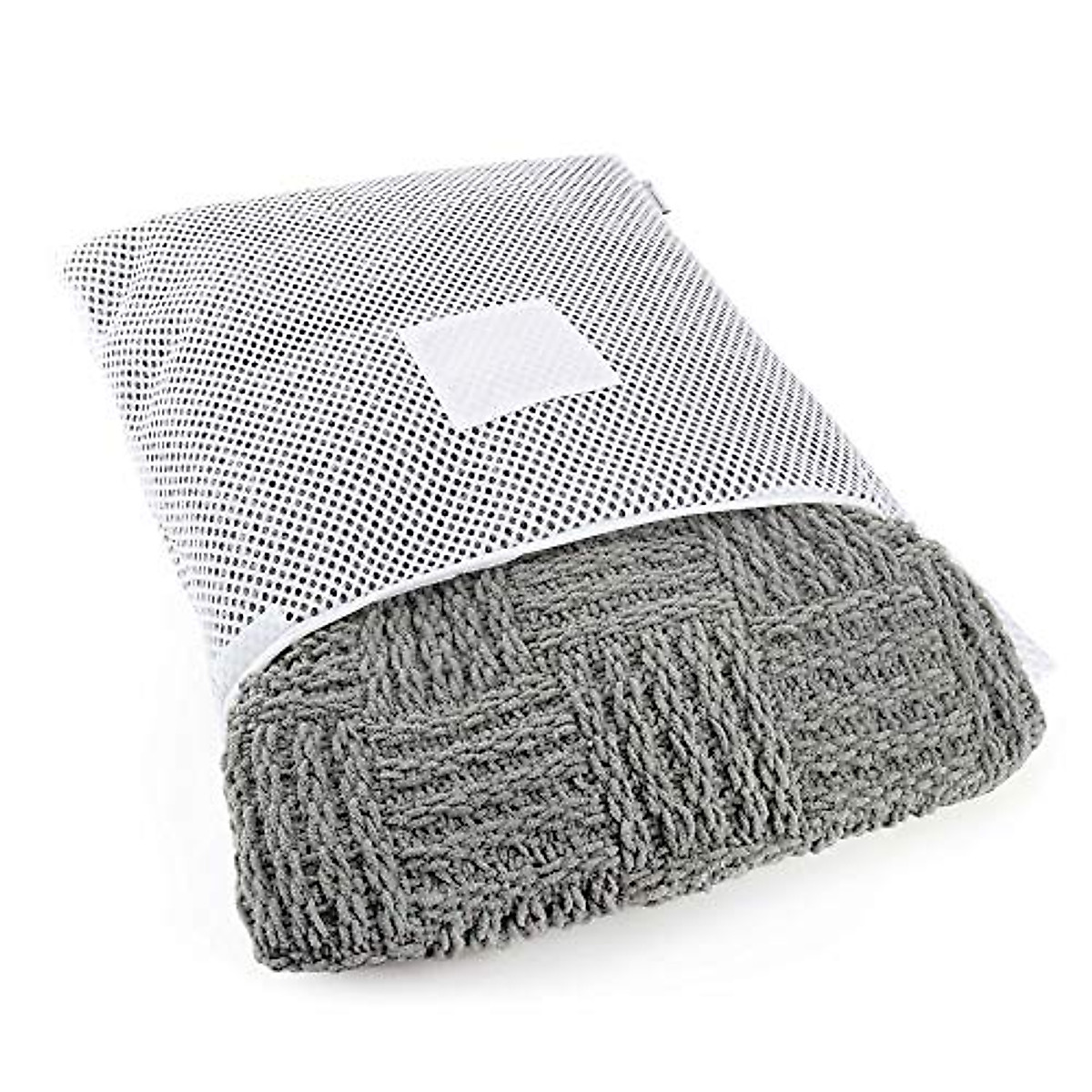 HANGERWORLD Professional Mesh Net Wash Laundry Bag with Zipper - For Socks Delicates and Baby Clothes - White, 24in x 17.5in