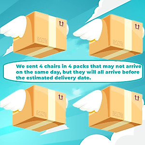 Psilvam Modern Adirondack Chairs Set of 4, Oversized Poly Lumber Fire Pit Chair, 350 Lbs Support Patio Chairs for Garden, Weather Resistant Adirondack Chair Looks Like Real Wood (4, Brown)