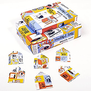 CENTRAL 23 - Wrapping Paper for Men - 6 Birthday Gift Wrap Sheets - For Him - Record Players - Retro - For Women - Recyclable