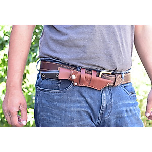 Knives Ranch Fixed Blade Knife with Black Burlap Micarta Handle & Heavy-Duty Leather Sheath (2081-M)