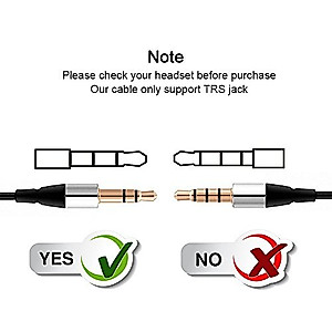 Onvian RJ9 Male to 3.5mm Female Plug Headset Jack Phone Audio Adapter Cable