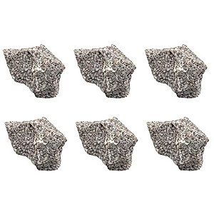 6PK Raw Pink Granite, Igneous Rock Specimens - Approx. 1" - Geologist Selected & Hand Processed - Great for Science Classrooms - Class Pack - Eisco Labs