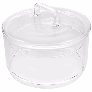FUOYLOO soup bowl breakfast bowls glass fruit bowl round baking dish meal prep bowl casserole dish glass bowls with lids glass pots mixing bowl High borosilicate glass household small bowl