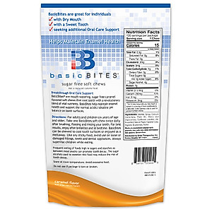 Protect Teeth from Cavity Causing Acids, Dry Mouth. Enamel Remineralizing Technology- Delicious Sugar Free Soft Chews (Caramel120 Count-Two Month Supply)