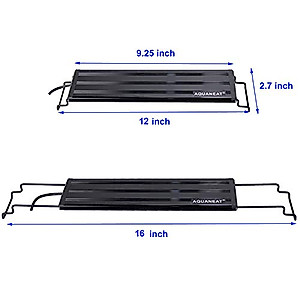 AQUANEAT LED Aquarium Light Full Spectrum for 12 Inch to 16 Inch Fish Tank Light Fresh Water Light Multi-Color