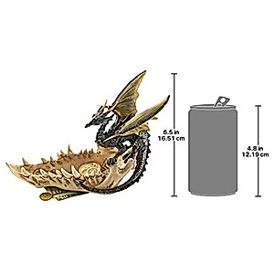 Design Toscano QS91305 Jaw of the Dragon Offering Dish Gothic Statue, 9 Inch, Polyresin, Full Color