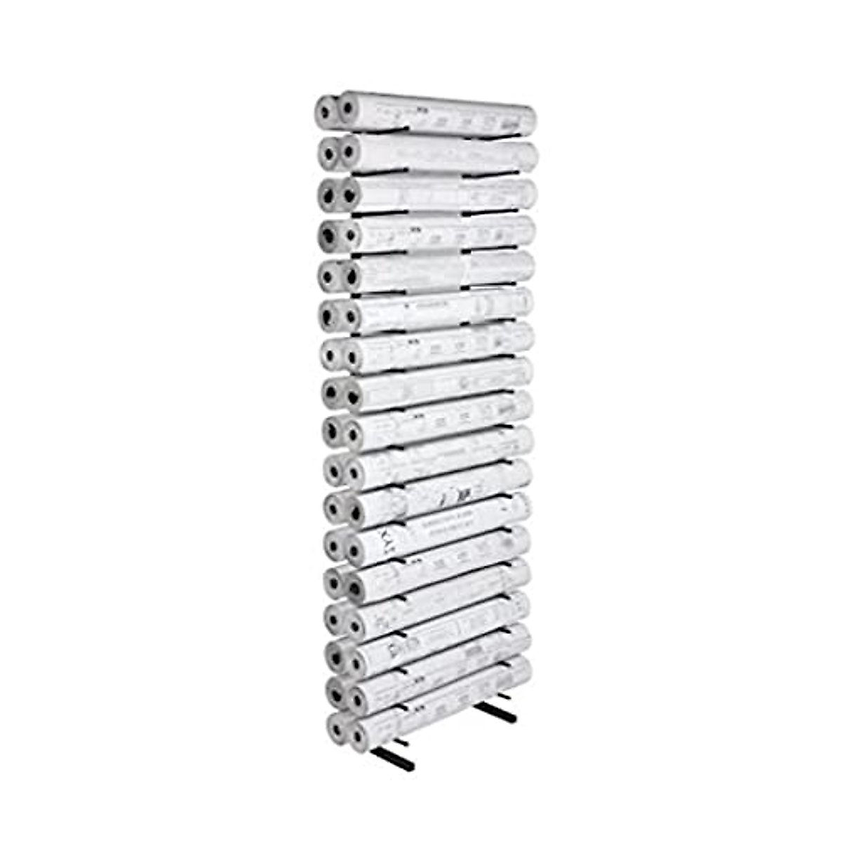 FixtureDisplays® Black Metal Blueprint Display 21X10X84" 16 Level Design Scroll Storage organizatoin Vertical 10055-NF