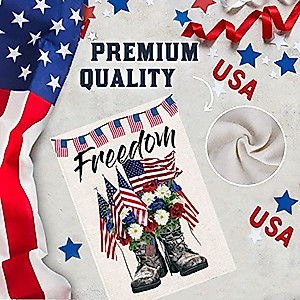 Seasonal Garden Flags Set of 12 Spring Summer Garden Flags 12x18 Double Sided 4th of July Garden Flag Patriotic Small Yard Flag Burlap Holiday Garden Flag Farmhouse Welcome Garden Flags for Outside