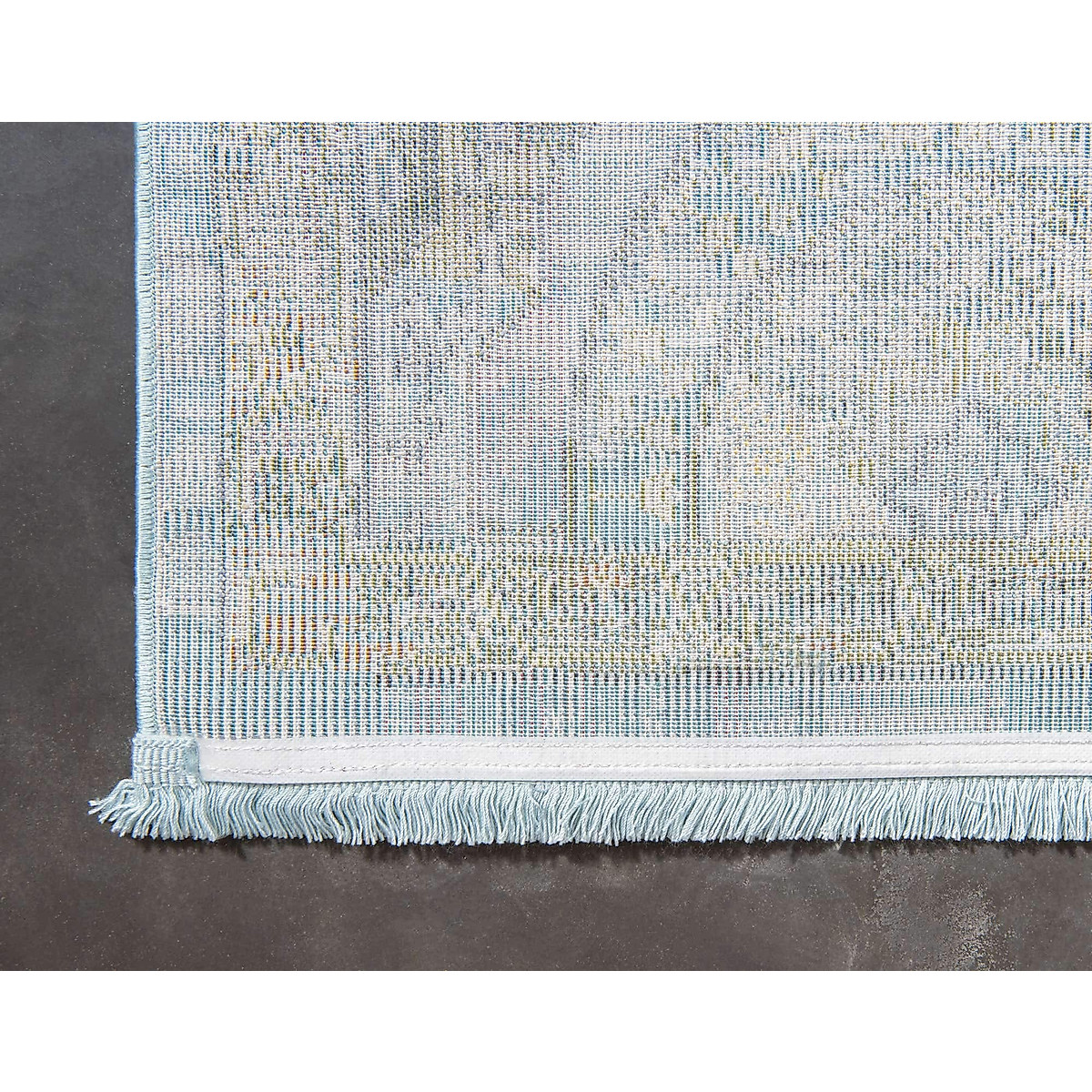 Unique Loom Baracoa Collection Area Rug - Coppelia (8' 4" x 10' Rectangle, Light Blue/ Blue)
