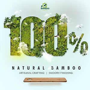 Bamboo Home Life Long Charcuterie Board - 31 Inch Long Cheese Board Includes Hole for Dips or to Hang on Wall - Great for Meats, Cheeses, Appetizers Platter at Parties, Gifts