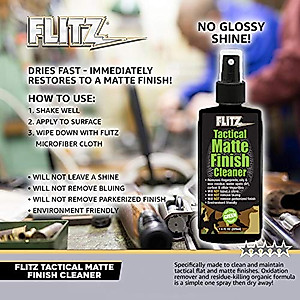 Flitz TM 81585-3A-3PK Tactical Matte Finish Cleaner, 7.6 oz., 3-Pack