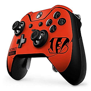 Skinit Decal Gaming Skin Compatible with Xbox One Elite Controller - Officially Licensed NFL Cincinnati Bengals Orange Performance Series Design