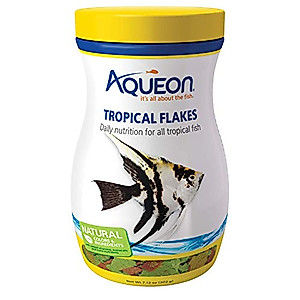Aqueon Tropical Fish Food Flakes, 7.12 Ounces