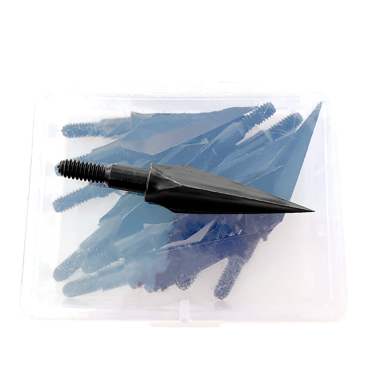 12 Pack Traditional Broadhead, Prctice Arrow Head 100 Grain for Crossbow Hunting and Target