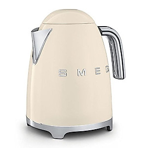 Smeg KLF01CRUS 50's Retro Style Aesthetic Electric Kettle, Cream