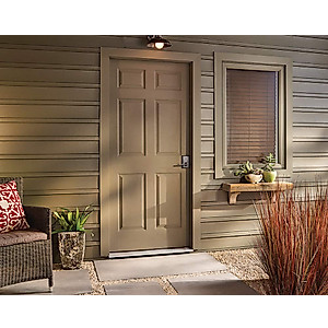 Schlage FE695-CEN-619-LAT Satin Nickel Century Keyless Touch Pad Electronic Leverset with Latitude Lever