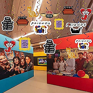 30Ct Friends TV Show Party Hanging Decorations, Friends Theme Friends Fan Birthday Party Decorations Supplies