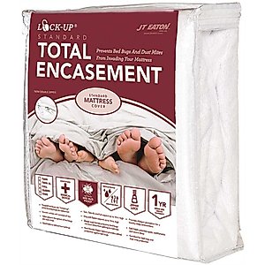 Jt Eaton 83KGENC Jt Eaton Bed Bug Lock-Up Total Encasement Mattress Cover, King