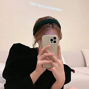 wifreo Velvet Wide Headbands for Women Soft Headbands Headbands for Women Girls Fashion No Slip Headband for Women Hairbands Hair Accessories