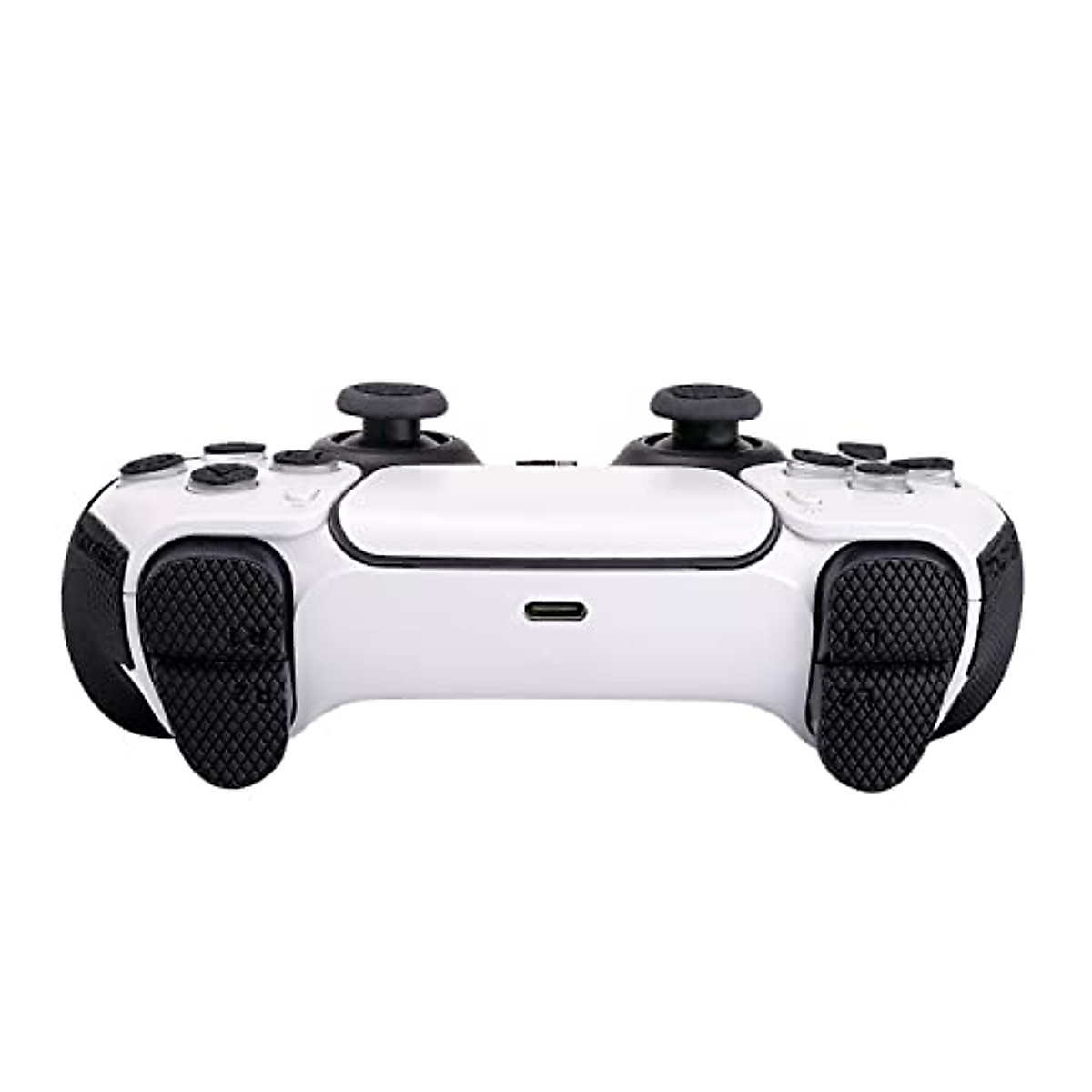 TALONGAMES Controller Grips Compatible with Playstation 5 DualSense, Anti-Slip, Sweat-Absorbent, Textured Skin kit, for PS5 Controllers Handle Grips, Buttons, Triggers, D-pad (Pro Version - Black)