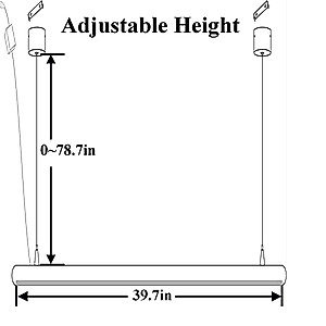 LED Hanging Rack Garment Rack, Adjustable 0~78″ Simple Houseware Clothing Rod, Heavy Duty Metal Industrial Closet Storage Organizer for Clothing Store, Checkroom, Changing Rooms