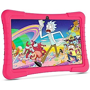 NORTH BISON Kids Tablet, 10 inch Tablet for Kids 64GB ROM+512GB Expand Android Tablets, Tablet APP Preinstalled & Parent Control Kids-Pink