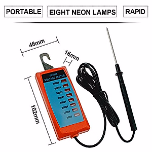 ALLOSUN GK503B NEON Electric Fence Voltage Tester Max 7 kV, Red