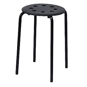 IKEA Marius Home, Study & Office Stool (45 cm, Black)