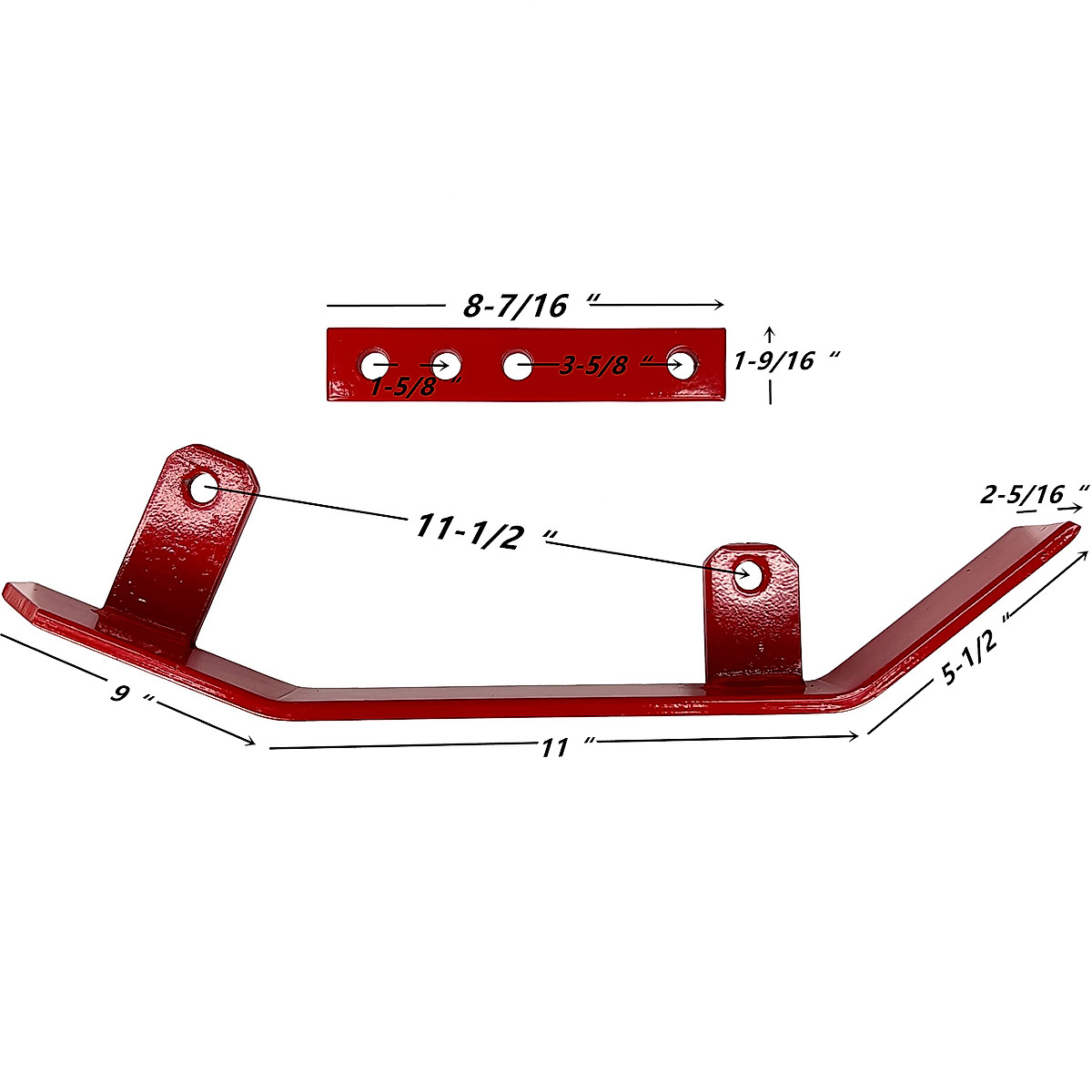 Right & Left Hand Skid Shoe Kit Replaces King Kutter 505057 505050 for Rural King Country Way Sigma 4FT 48” 5FT 60” 6FT 72” 7FT 84” Rotary Tiller for ASC Rotary Tiller 77709 77710 77711