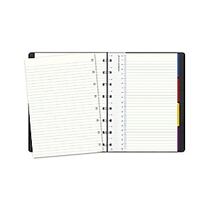 Filofax 115032 Saffiano Notebook, A5, Black