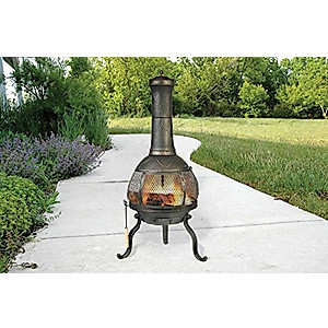 Deckmate Sonora Outdoor Chimenea Fireplace Model 30199