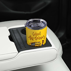 BDANTUMBLER School Bus Driver Appreciation Gifts, School Bus Driver Gifts, Bus Driver Gifts for Men Women, Back to School Gifts for Retired School Bus Tumbler Cup 20oz, black,yellow