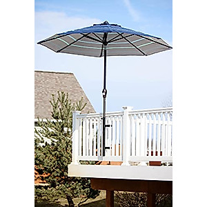 LOVE YOUR DECK | Patio Umbrella Holder | Outdoor Umbrella Base and Mount | Attaches to Railing Maximizing Patio Space and Shade