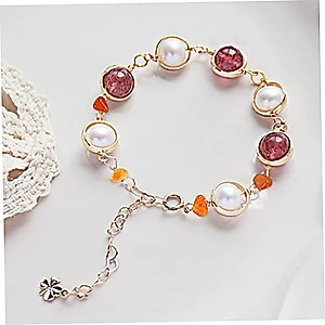 Natural Gemstone Beads 1 Box Natural Gravel Bracelets Kit Beads Irregular Gemstones Stones for Jewelry Making Round Beads Scattered Beads Natural Stone Bracelet Irregular Stones