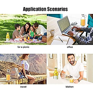 Portable Blender, Multifunctional Personal Size Blender with USB Rechargeable, Mini Smoothie Blender , Hand Blender for Home Office Gym Travel,A fancy gift (Pink)