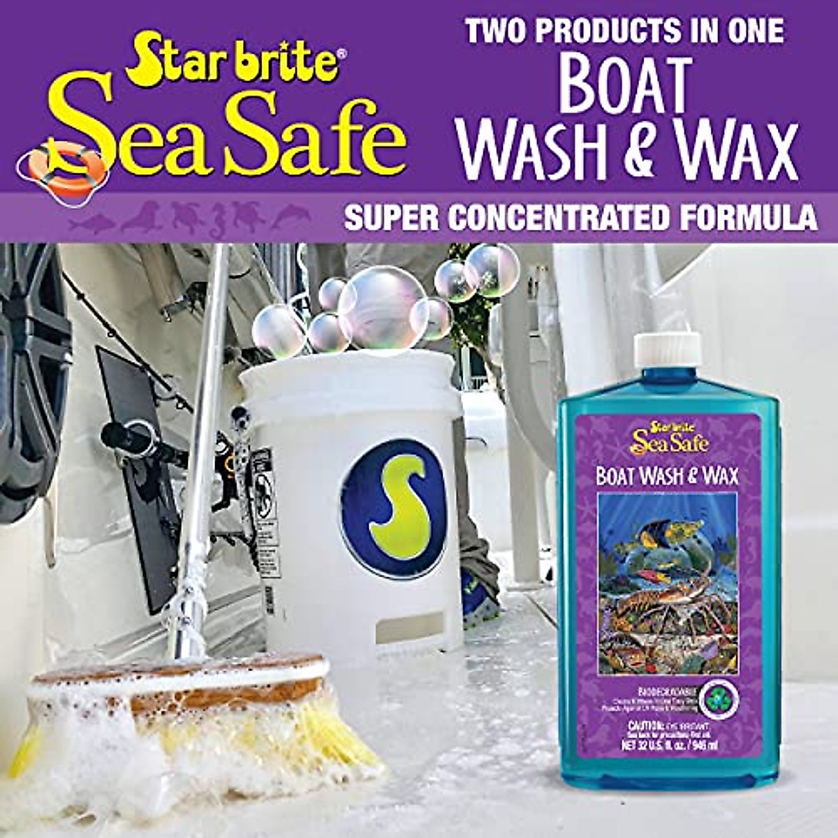 STAR BRITE Sea Safe Wash/Wax - 32 OZ (089737P)