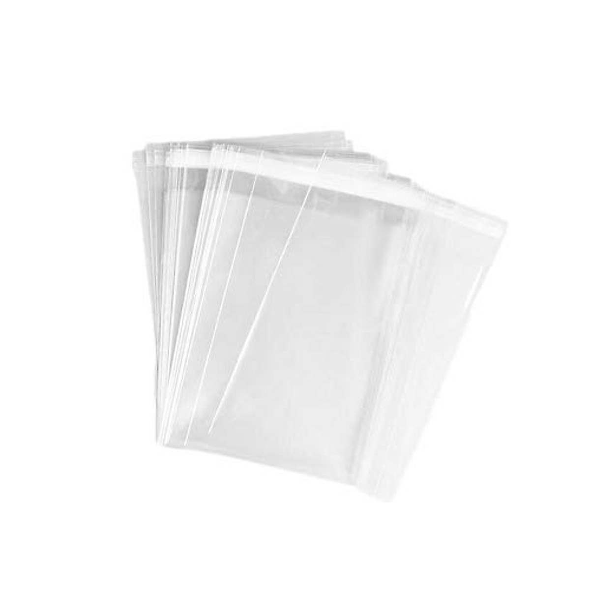 ericotry 100Pcs Clear Resealable Cello / Cellophane Bags Treat Bag Packaging Bags with Adhesive Closure Good for Bakery Candle Candies Cookies Snacks Poly Bags (9" X 12")