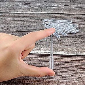 moveland 0.2ml Plastic Mini Transfer Pipettes for Liquid Mixture, 350PCS Disposable Dropper