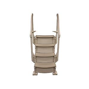 Confer Plastics Drop in Above Ground Pool Step with Warm Grey Treads