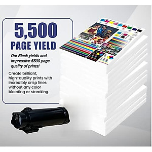 Ampro Reengineered OEM Toner Cartridge - for Xerox Phaser 6510/ Workcentre 6515 Black High-Capacity Toner-Cartridge (5500 Pages) - 106R03480 - Black