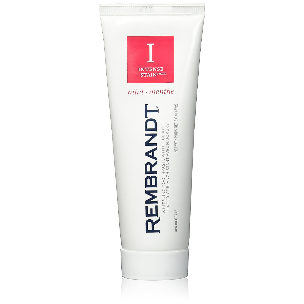 Rembrandt Toothpaste, Intense Stain, Mint Flavor, 3.52-Ounce Tubes (Pack of 3)