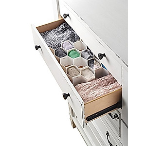 Whitmor 6025-3928 Honeycomb Drawer Organizer, White