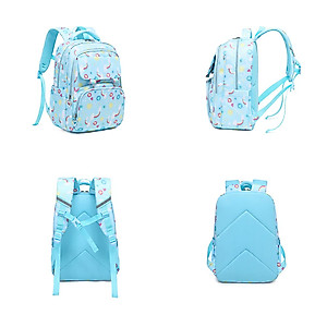 Rainbow Backpack Set with Lunch Bag Bookbag for Girls 2pcs SchoolBag for Preschool Kindergarten Toddler Kids School Backpack