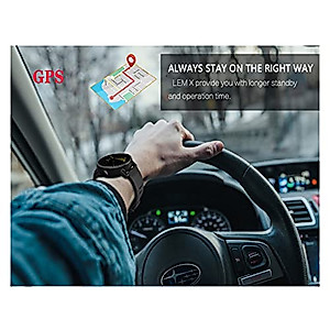 JAITEA Men's Smartwatch Women's GPS WiFi Android Smartwatch 900mAh 8MP Camera 1G 16GB Sports Watch 2 Inch 640 * 590 HD Men (Color : LEM X Set, Size : A)