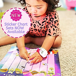 Potty Time: The Original Potty Watch | Water Resistant, Toilet Training Aid, Warranty Included. (30, 60 or 90 Min Automatic Timers Plays Music & Flashing Lights for Fun & Gentle Reminders) Pink & Blue