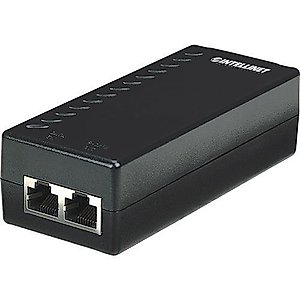 524179 Intellinet 1-Port PoE Injector - Supports all IEEE 802.3af-compliant PoE devices