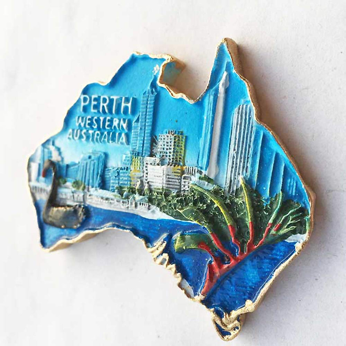 3D Perth Australia Refrigerator Magnet Travel Sticker Souvenirs Home & Kitchen Decoration Australia Fridge Magnet from China